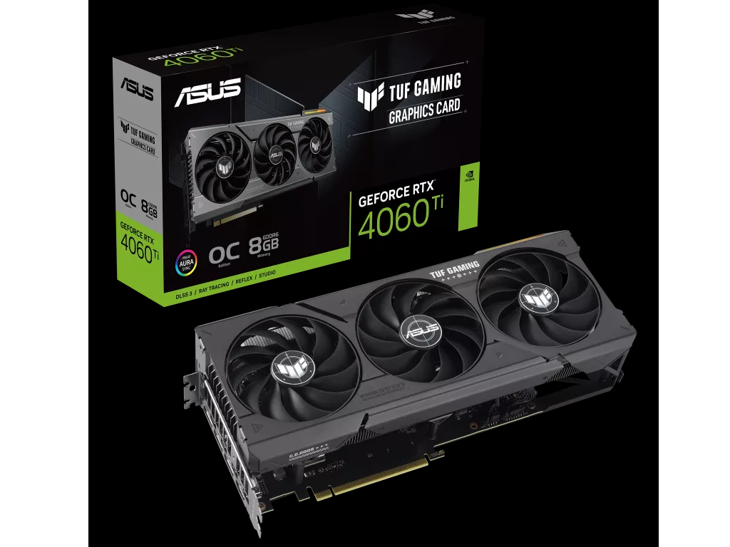 ASUS TUF-RTX4060TI-O8G-GAMINGNVIDIA GeForce RTX 4060 Ti8GB GDDR6 128bit ...