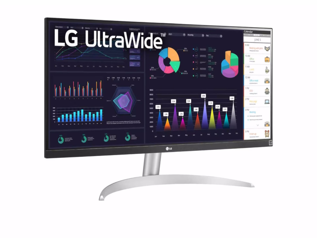 Monitor LG 29WQ600-W 29"/IPS,21:9/2560x1080/100Hz/5ms GtG/HDMI,DP,USB C ...