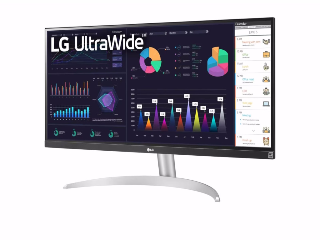 Monitor LG 29WQ600-W 29"/IPS,21:9/2560x1080/100Hz/5ms GtG/HDMI,DP,USB C ...